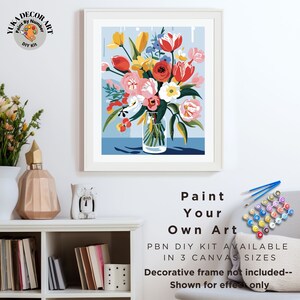 Matisse Flowers PAINT by NUMBER Kit for Adults vase Still Life DIY ...