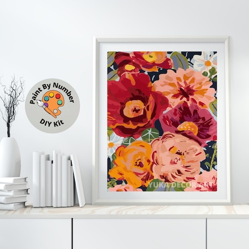 Spring Flowers Paint by Number Kit Adult Floral Still Life - Etsy