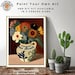 Vintage Flowers PAINT by NUMBER Kit Adult Matisse Style Art Floral ...