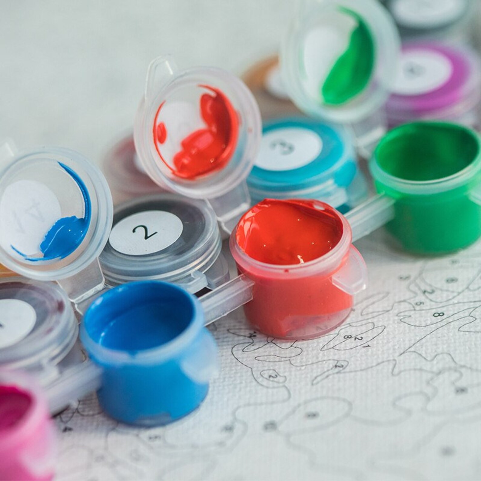 For 40x50 Size Canvas - Additional SET OF PAINTS for Image as per ...