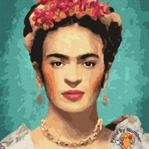 Frida Kahlo PAINT by NUMBERS DIY Kit for Adults ,mexican Diy Painting ...