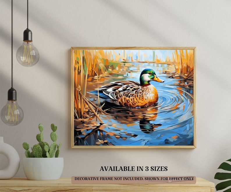 Dabbling Duck PAINT by NUMBERS Kit Adult Painting DIY by Numbers Easy ...