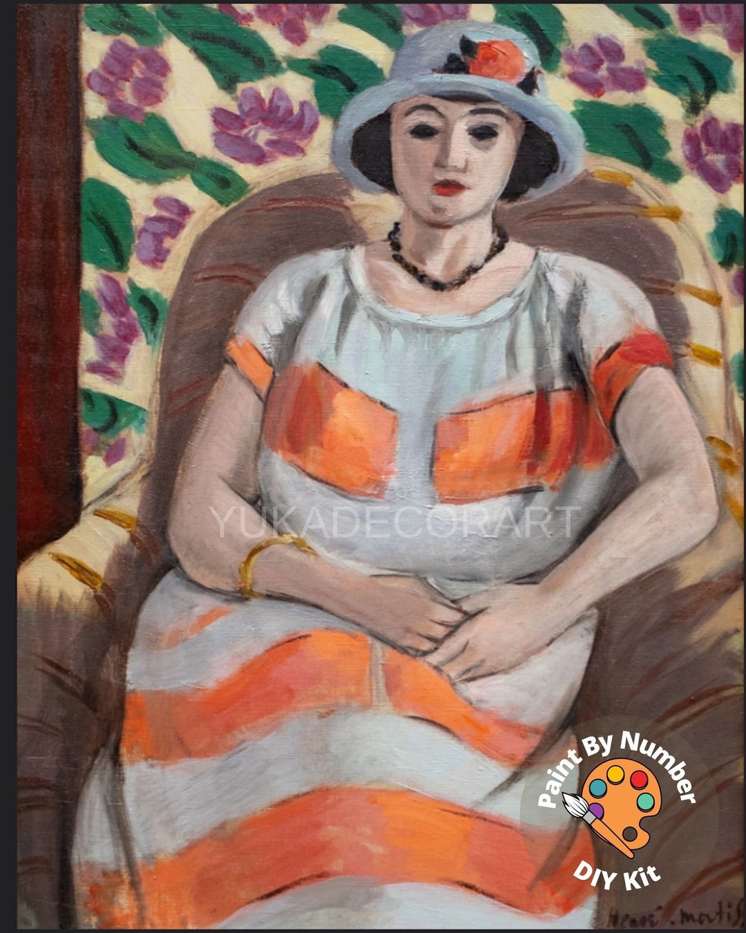 Henri Matisse PAINT by NUMBER Kit for Adults , Madame Portrait ,easy ...