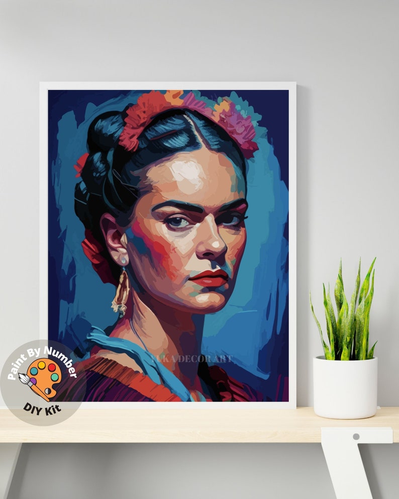 PAINT by NUMBERS Frida Kahlo DIY Kit for Adults mexican Diy - Etsy