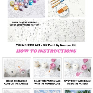 Toucan Bird Paint by Numbers Kit - Watercolor Art, DIY Craft - Etsy