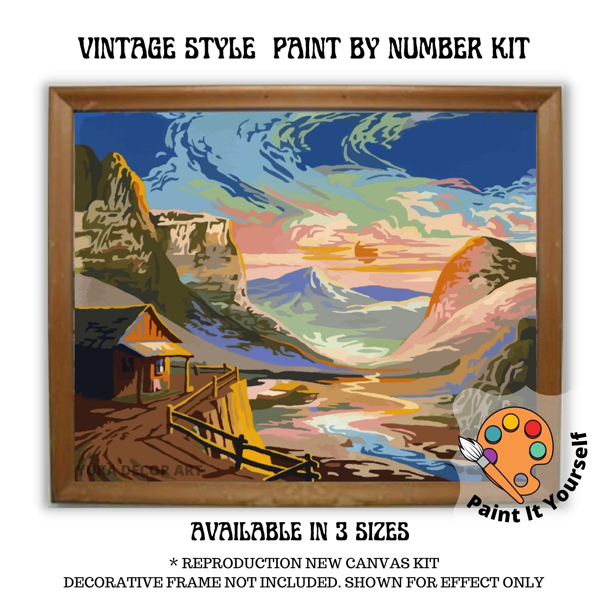 Desert Landscape PAINT by NUMBER Kit for Adult DIY Nature - Etsy UK