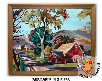 Vintage Style PAINT by NUMBER DIY Kit for Adult Native - Etsy