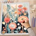 Boho Flower PAINT by NUMBER Kit for Adults spring Flowers Painting Easy ...
