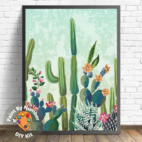 Paint by Numbers Kit for Beginner Kids & Adult Hobby Green - Etsy