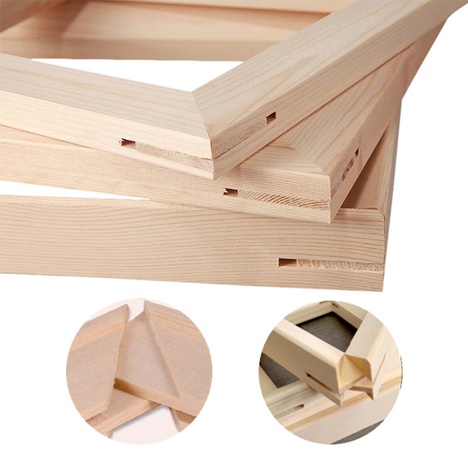 DIY Frame Stretcher Bars for Acrylic/ Oil Painting Canvas | Different ...