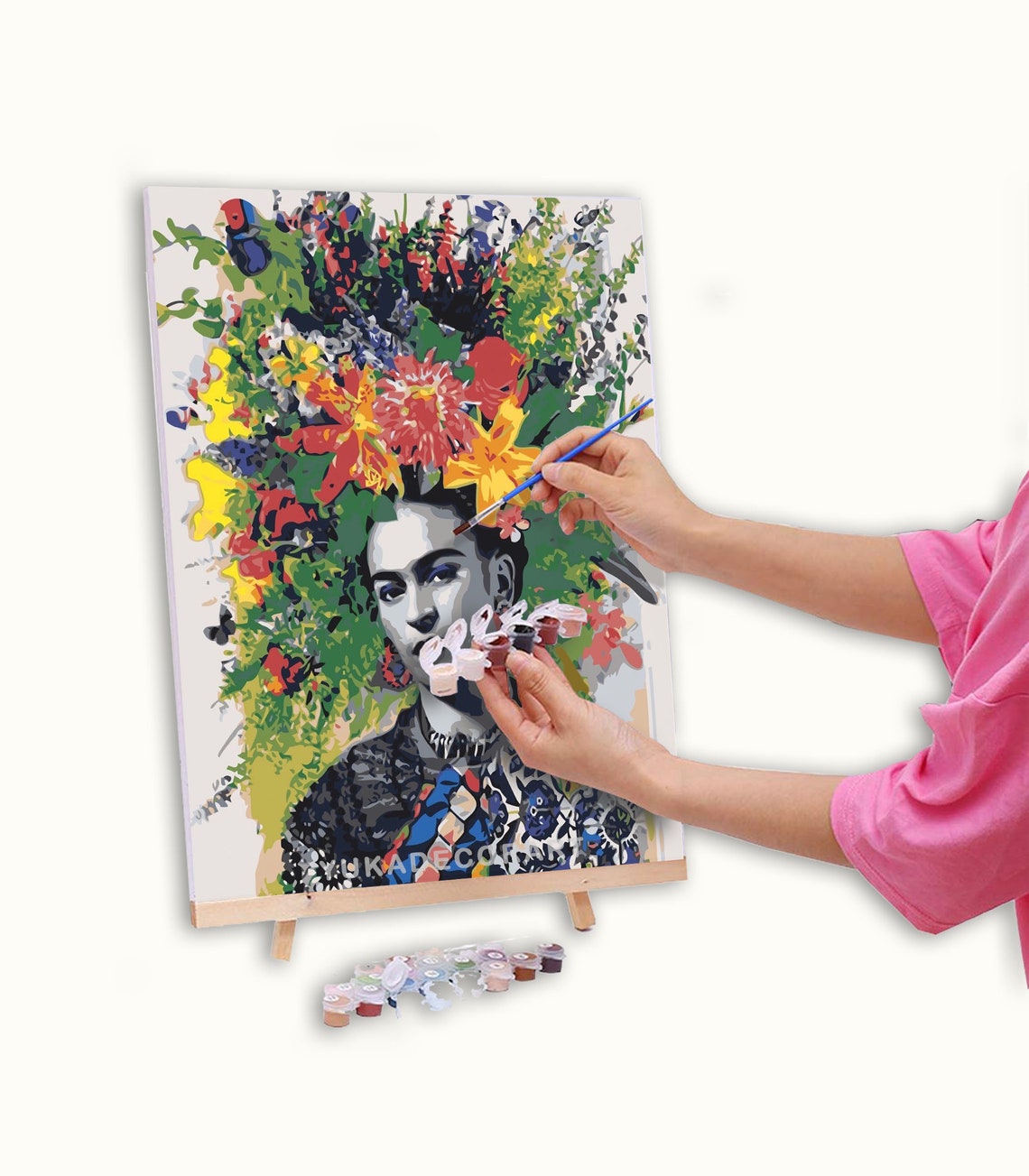 Frida Kahlo PAINT by NUMBERS DIY Kit for Adults mexican Diy | Etsy