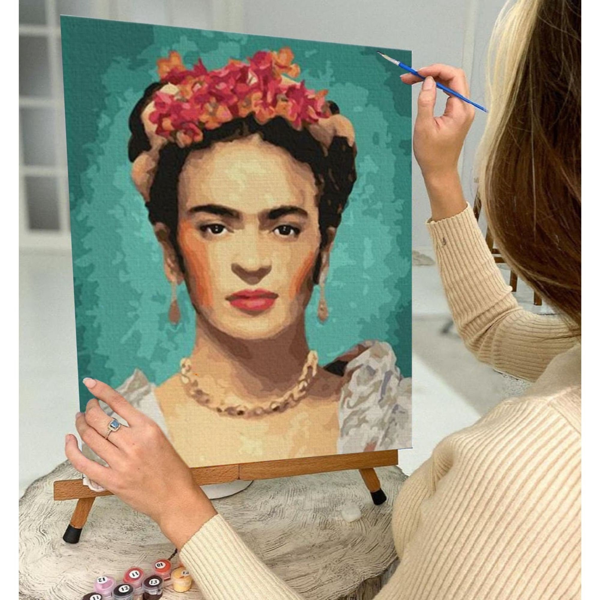 Frida Kahlo PAINT by NUMBERS DIY Kit for Adults Mexican Diy | Etsy