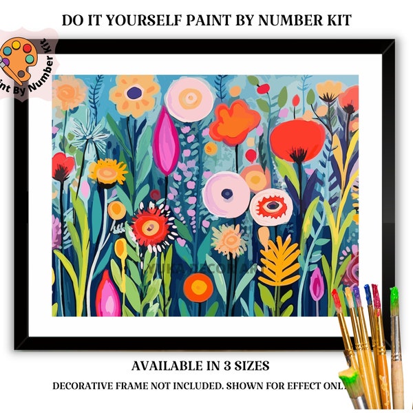 Spring Paint by Numbers - Etsy