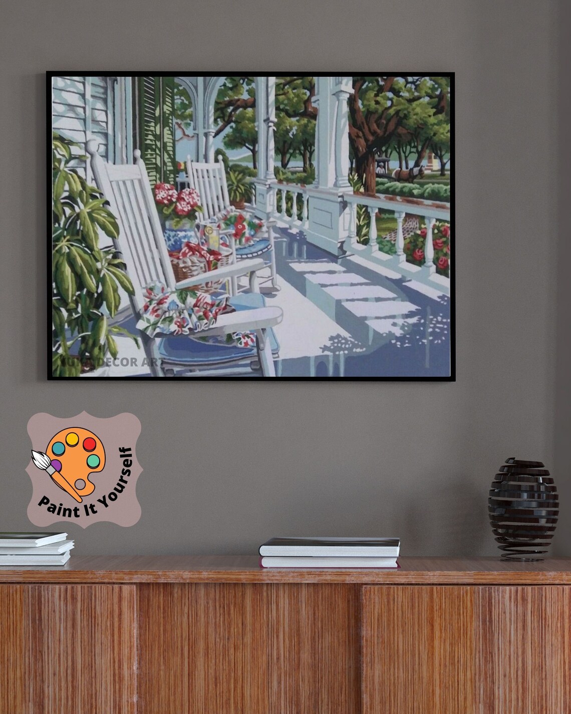 Vintage PAINT by NUMBER Kit for Adult Relaxing in Country - Etsy