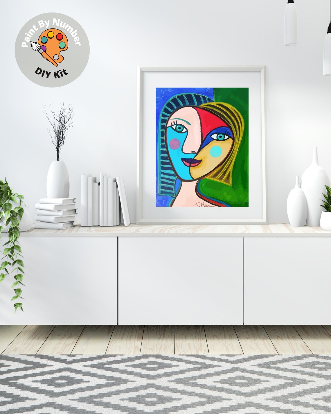 Picasso PAINT by NUMBER Kit for Adults ,portrait Reproduction Canvas ...