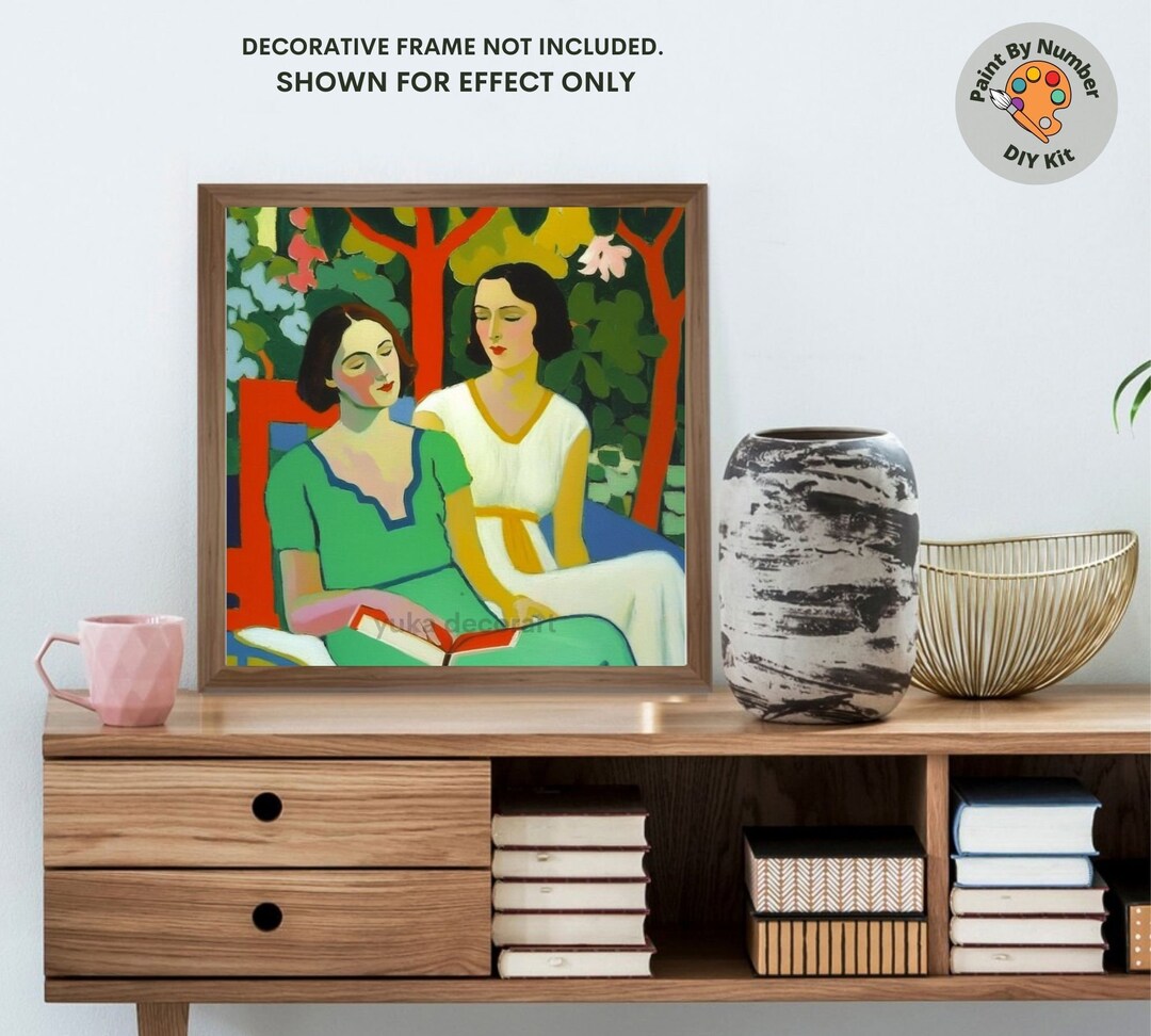 Matisse Inspired PAINT by NUMBER Kit Adult Women Portrait Friends ...