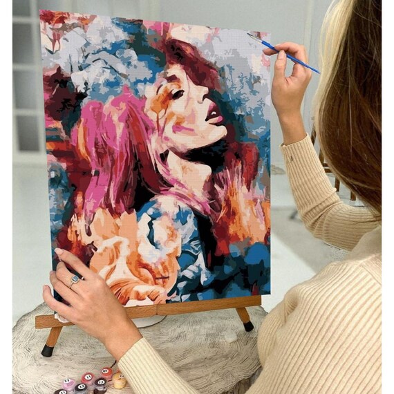 Abstract Woman Paint by Number Kit Adult DIY Abstract | Etsy