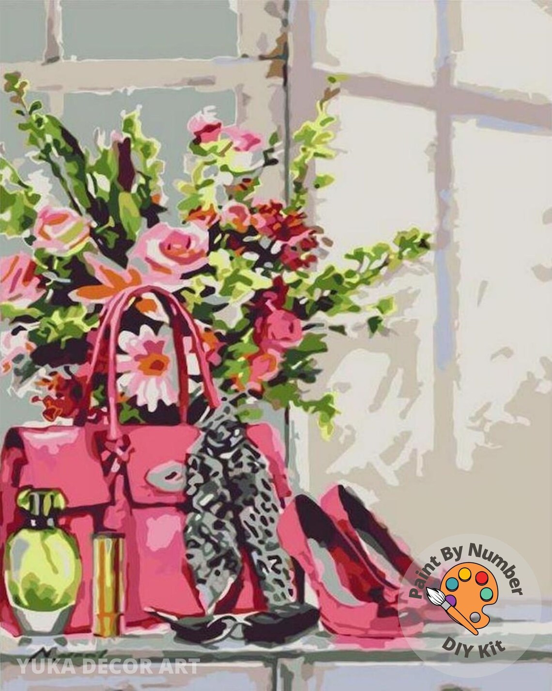 Spring Flowers Paint by Number Kit Adult, Floral Still Life Painting ...