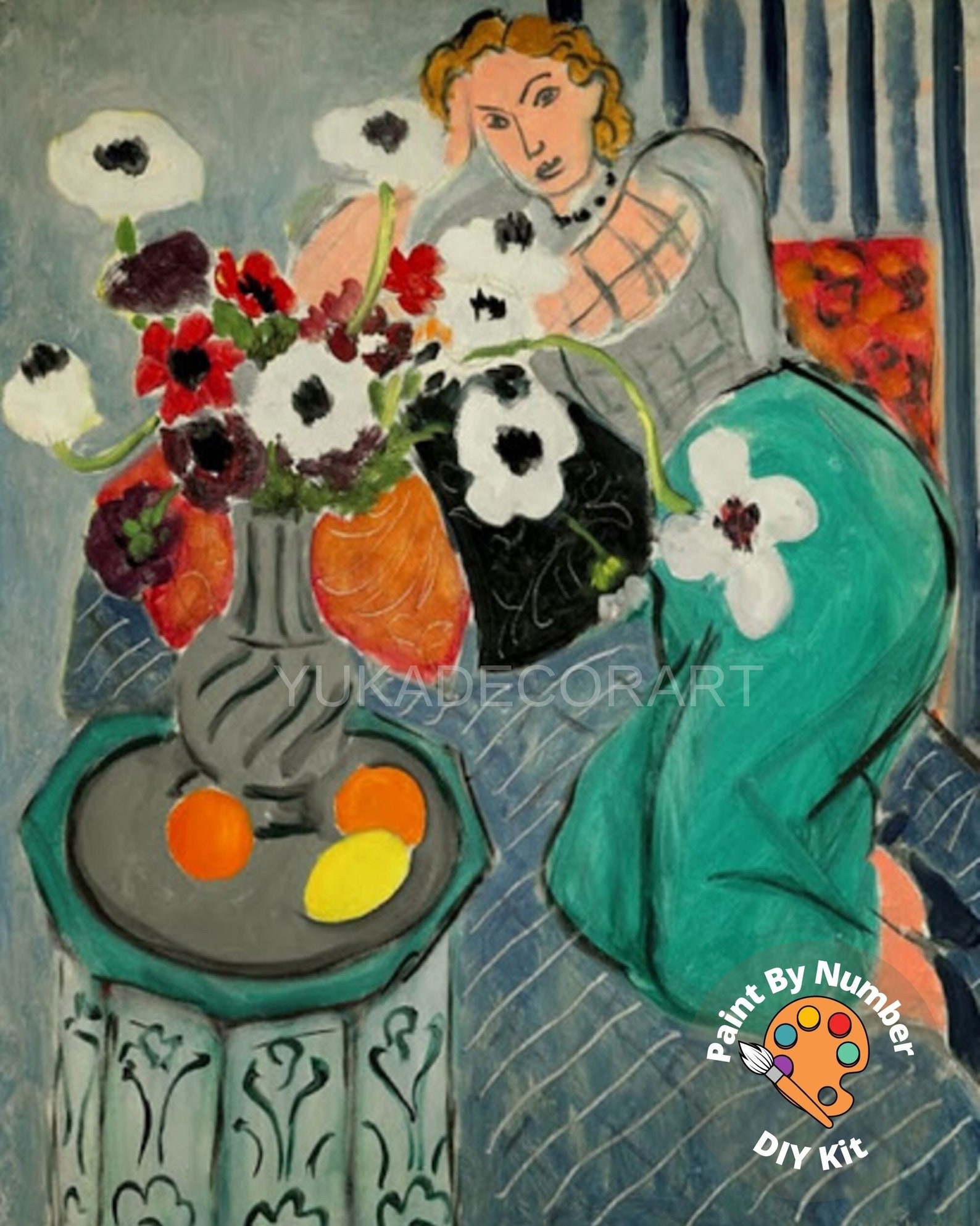 Henri Matisse PAINT by NUMBER Kit for Adults Woman on - Etsy