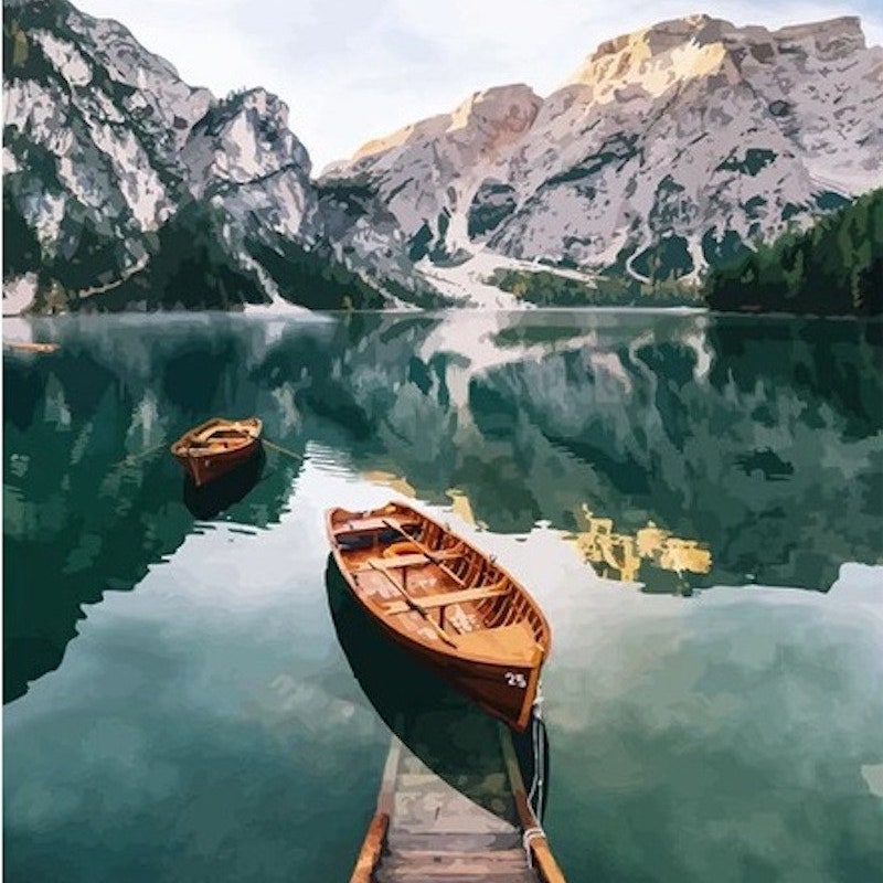 Paint by Numbers Mountains - Etsy