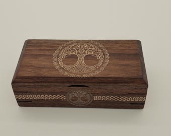 Beautiful Handmade Keepsake Box. Solid Walnut With Maple Highlights ...
