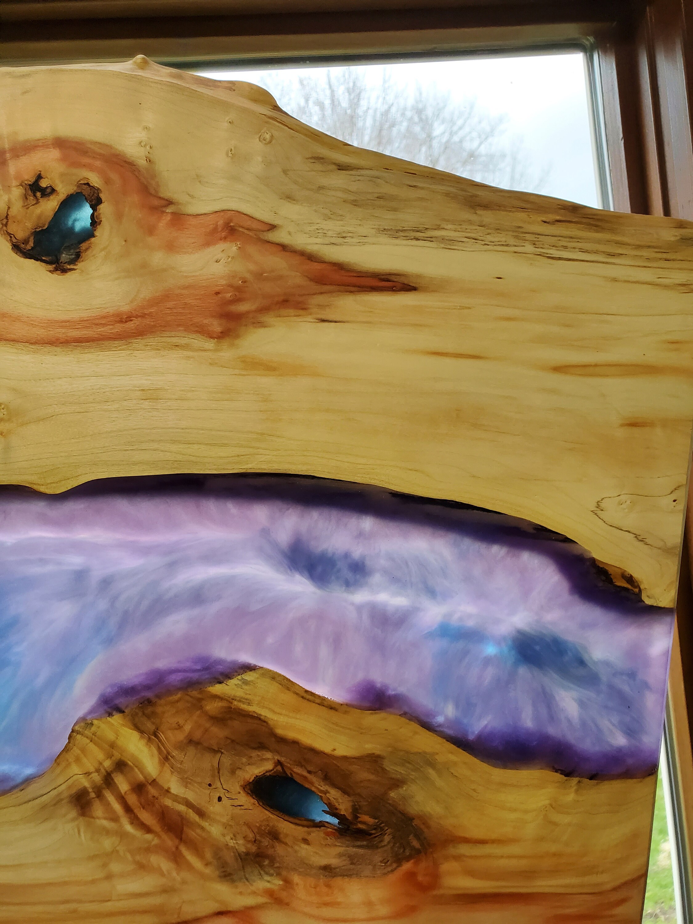 Live Edge Box Elder Epoxy Charcuterie Board - Etsy