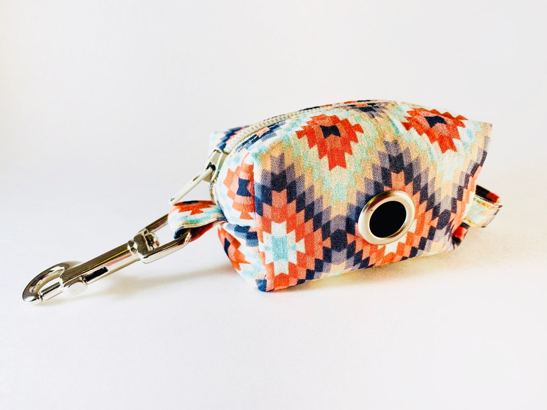 Aztec Dog Waste Bag Holder, Boho Dog Poop Bag Holder, Southwest Dog ...