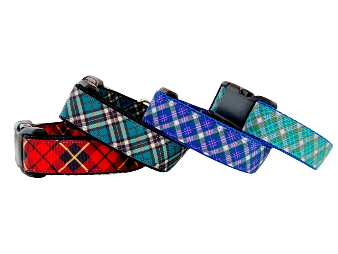 Tartan Plaid Dog Collar / Classic Plaid Dog Collar / Scottish Plaid Dog ...