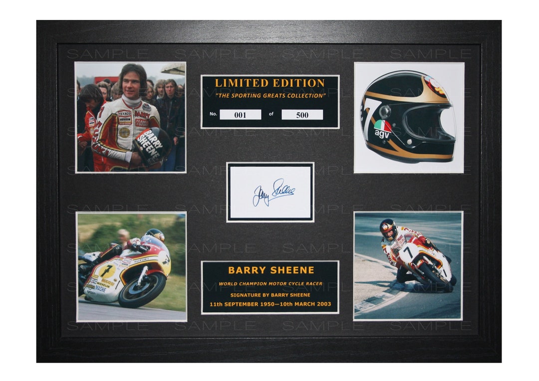 Barry Sheene Signed Mounted and Framed Limited Edition Print - Etsy UK