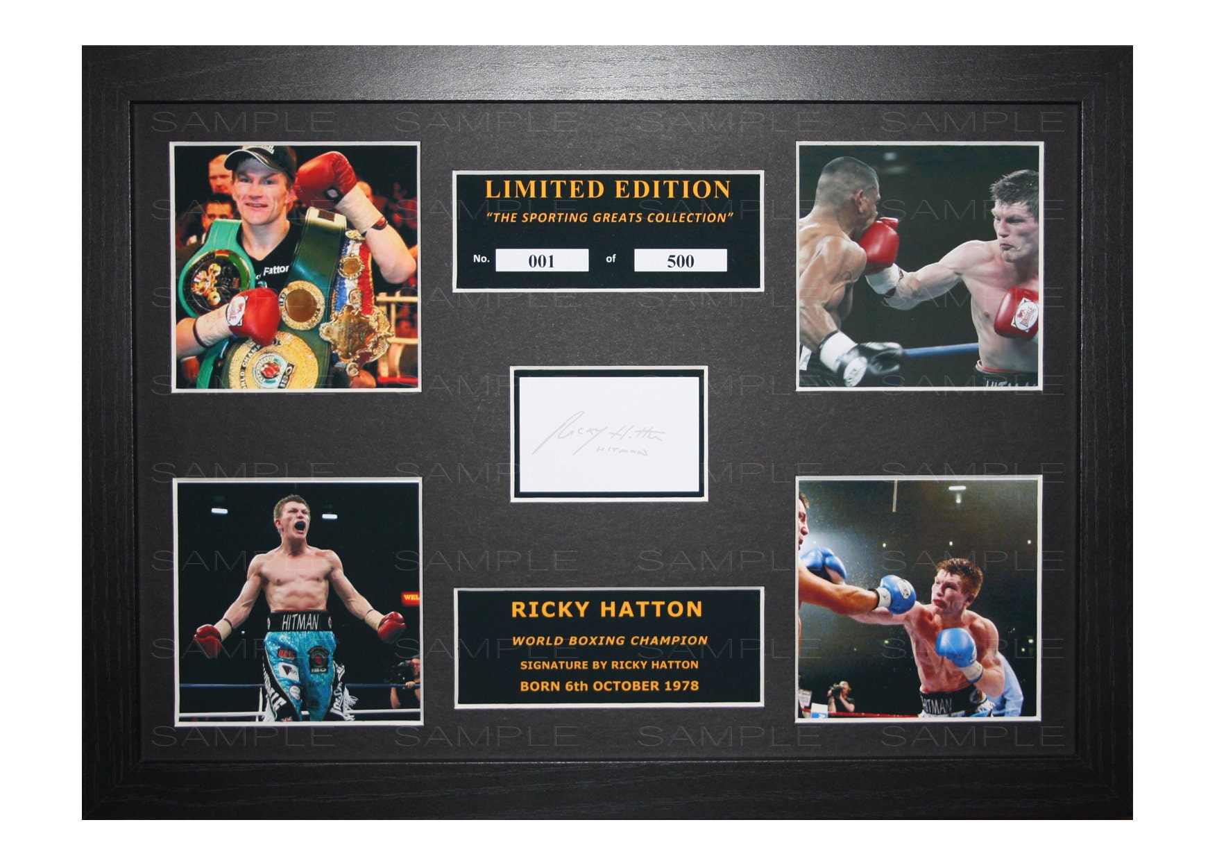 Ricky Hatton Signed Mounted and Framed Limited Edition Print - Etsy UK