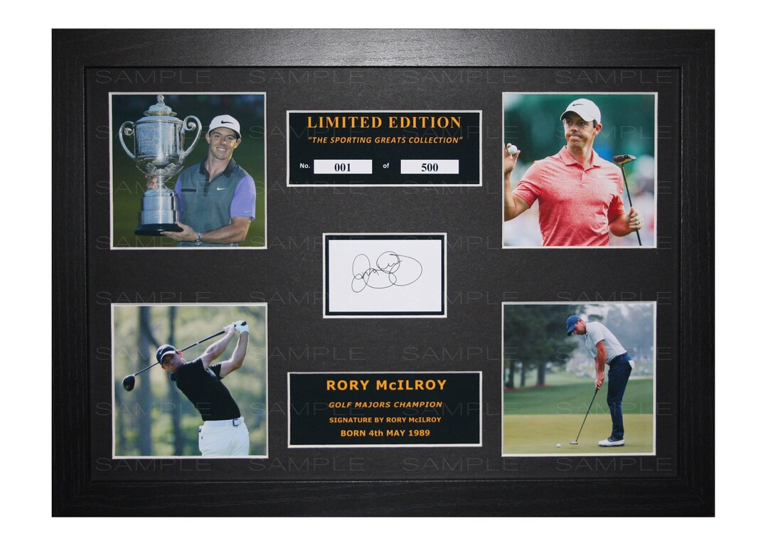 Rory Mcilroy Signed Mounted and Framed Limited Edition Print - Etsy