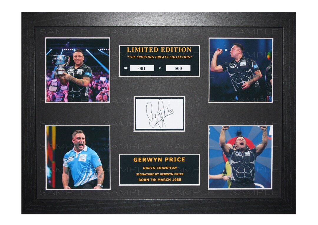 Gerwyn Price Signed Mounted and Framed Limited Edition Print - Etsy UK
