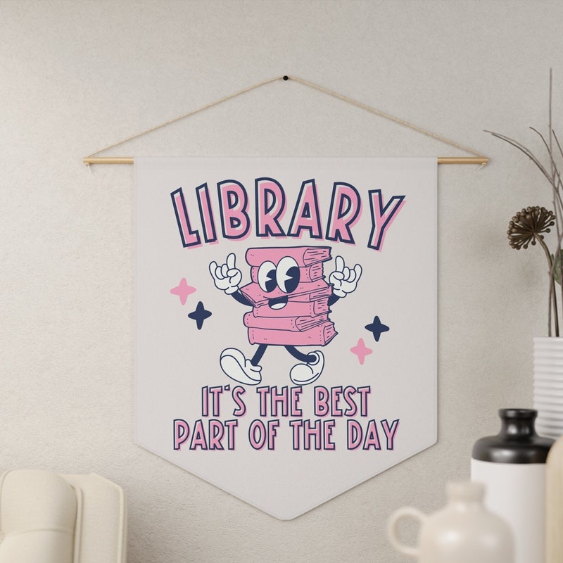 Library Sign - Etsy
