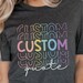 Custom Text Shirt, Personalized T Shirt, Custom Matching Shirts, Make ...