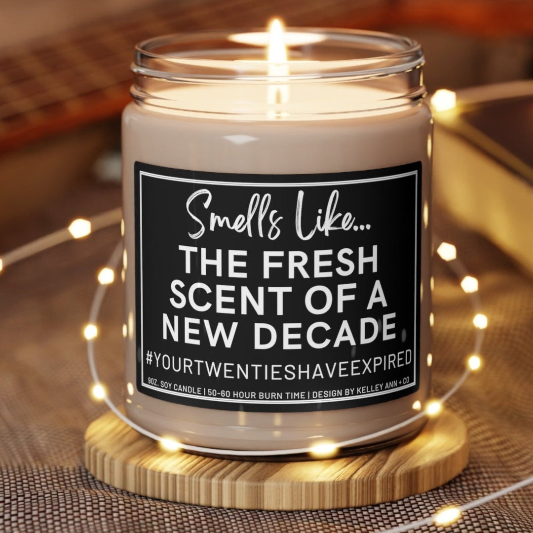 30th Birthday Gift Candle, Smells Like You're Not in Your Twenties ...