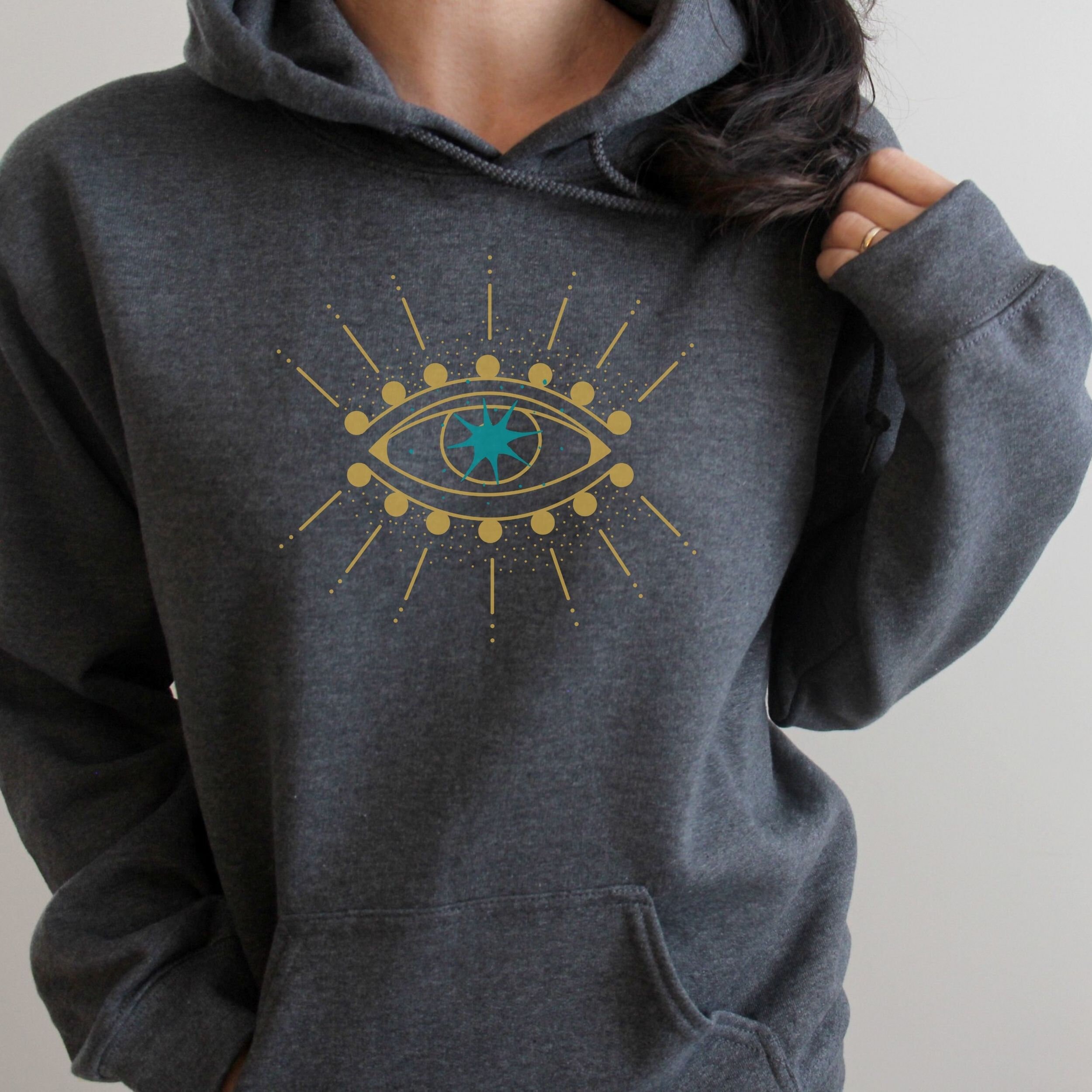 Evil Eye Hoodie Third Eye Shirt Evil Eye Shirt Spiritual | Etsy