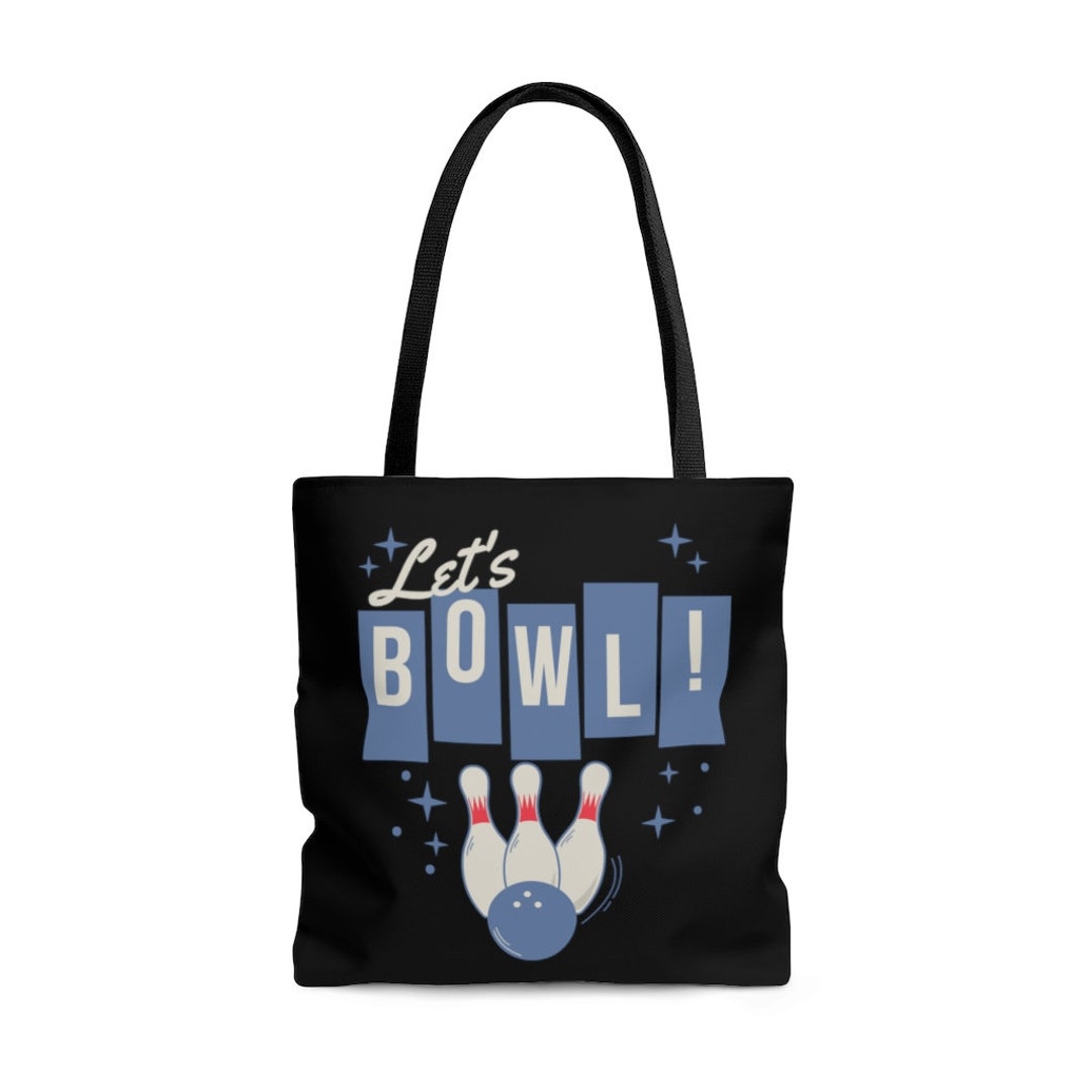 Bowler Gift, Bowling Gift, Retro Bowling Tote, Gift for Bowling League ...