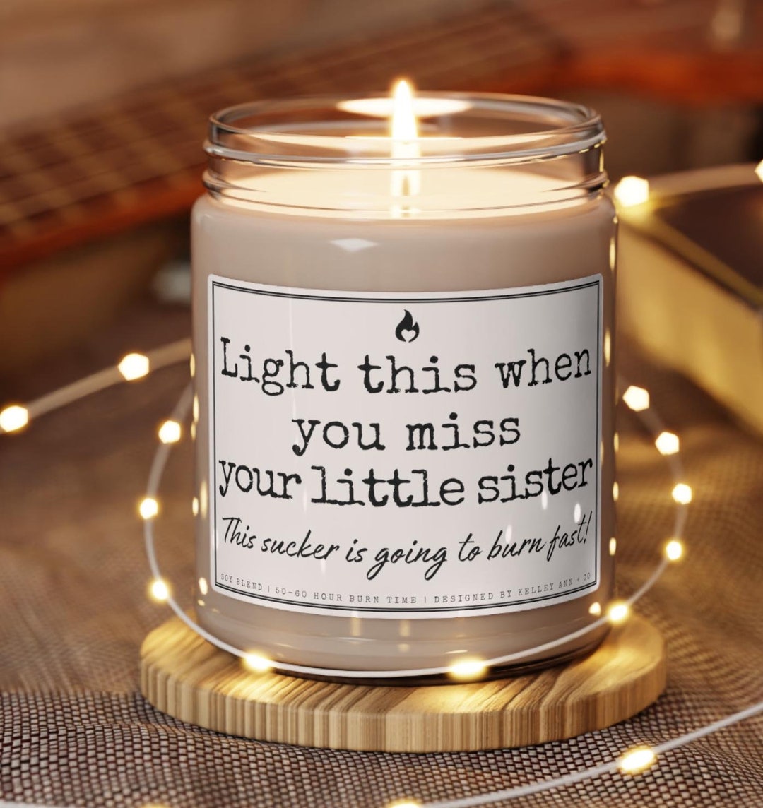 Big Sister Gift Sister Gifts Funny Sister Gifts Sister Candle,miss You ...