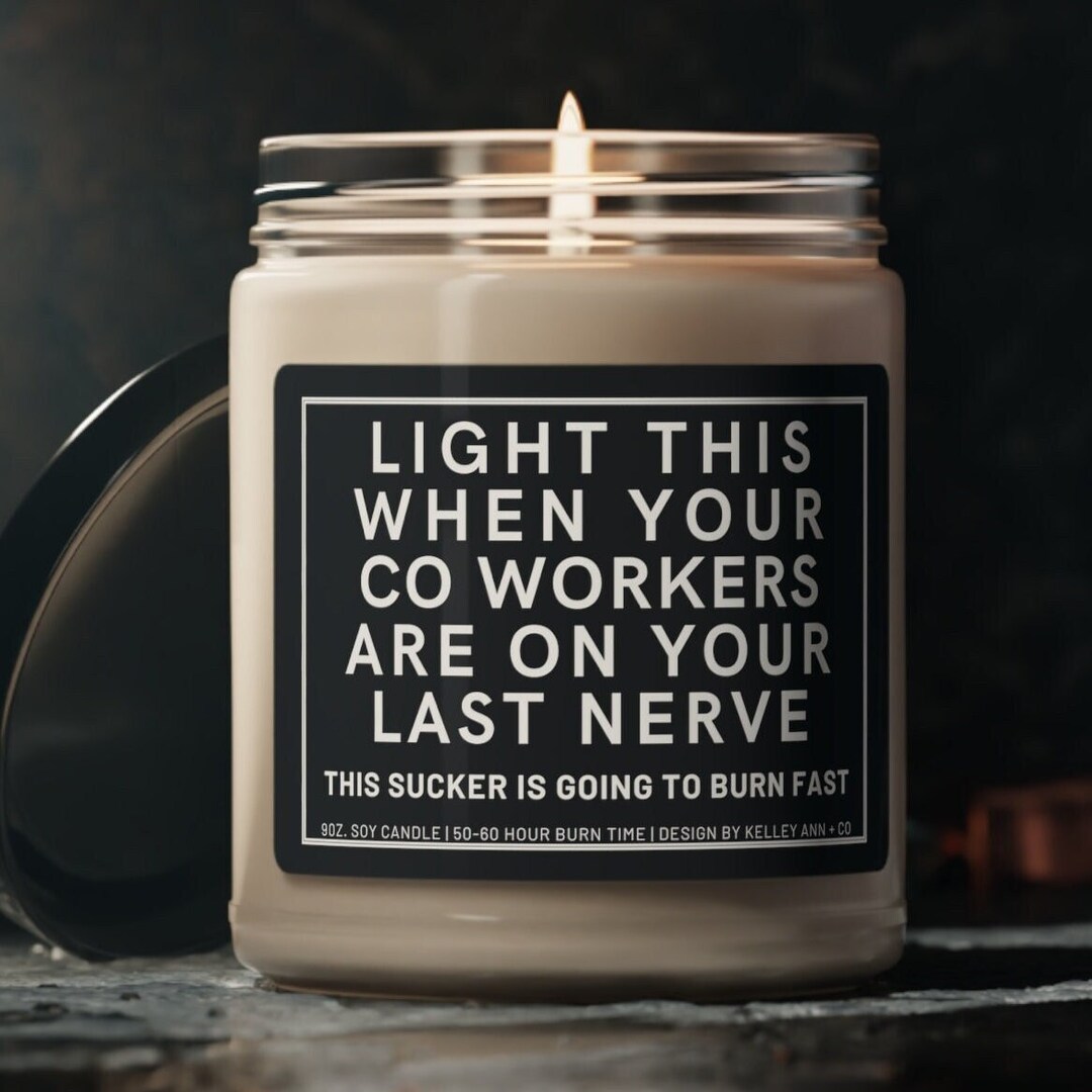 Funny Coworker Gift, Coworker Candle, Co Worker Gifts, Christmas Gift ...