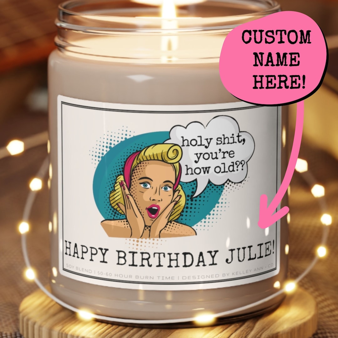 Custom Birthday Candle, Personalized Birthday Candle, Birthday Gift for ...