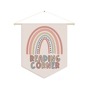 Boho Classroom Decor, Boho Rainbow Classroom Decor, Reading Corner ...