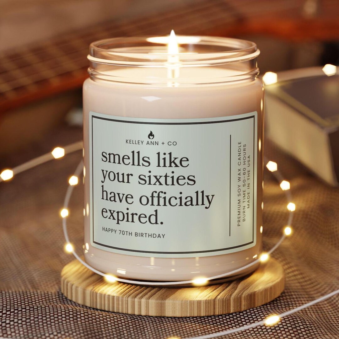 70th Birthday Gift, 70th Birthday Candle, 70th Birthday Gift Woman ...