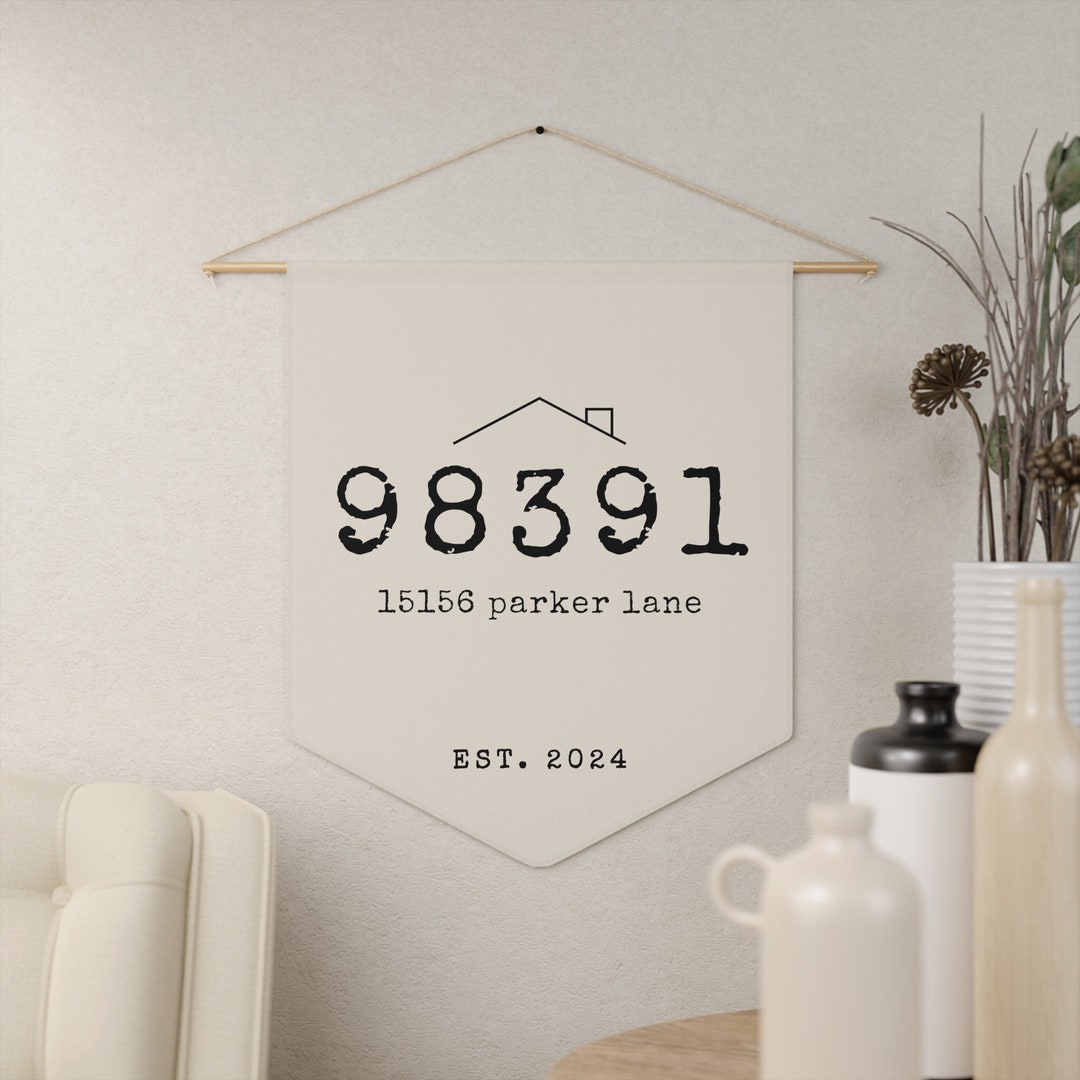 Zip Code Wall Decor Closing Gifts for New Homeowner Housewarming Gifts ...