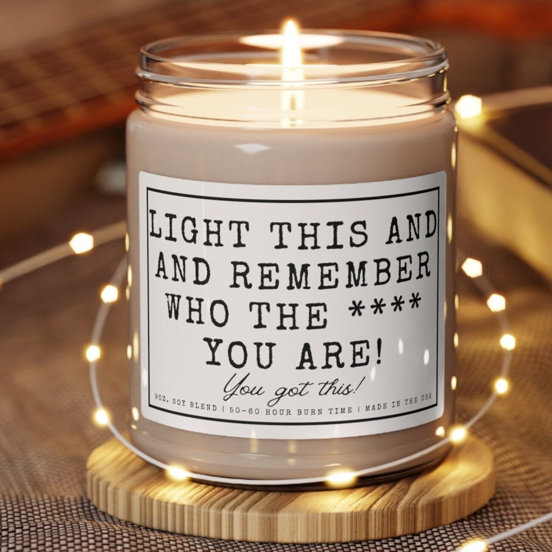 Motivational Candle, Motivational Gifts, Sobriety Gift, Recovery Gifts ...