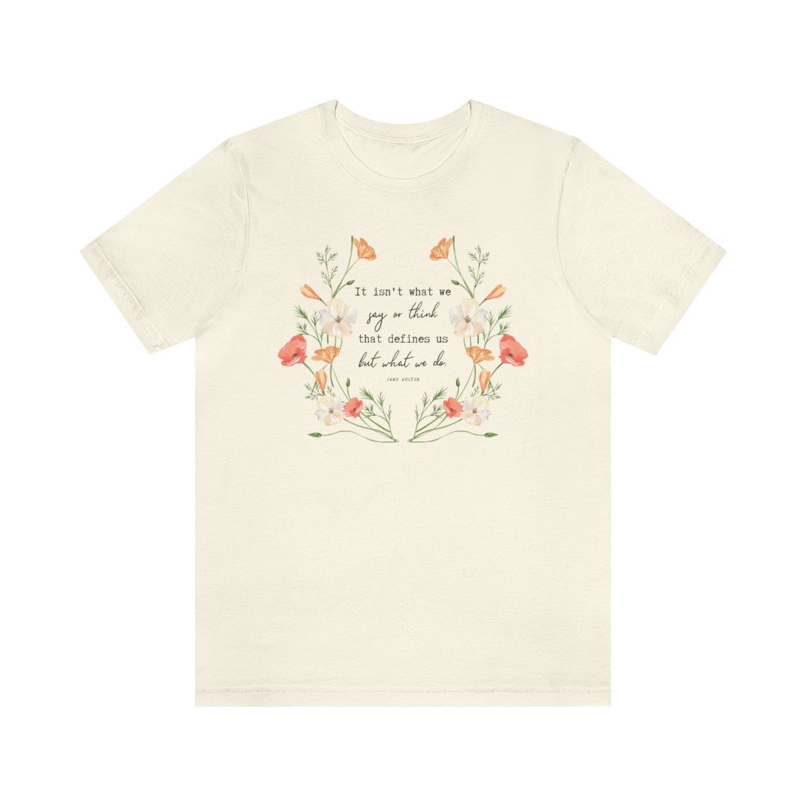 Jane Austen Quote Shirt, Jane Austen Gifts, Poetry Shirt, Jane Austen ...