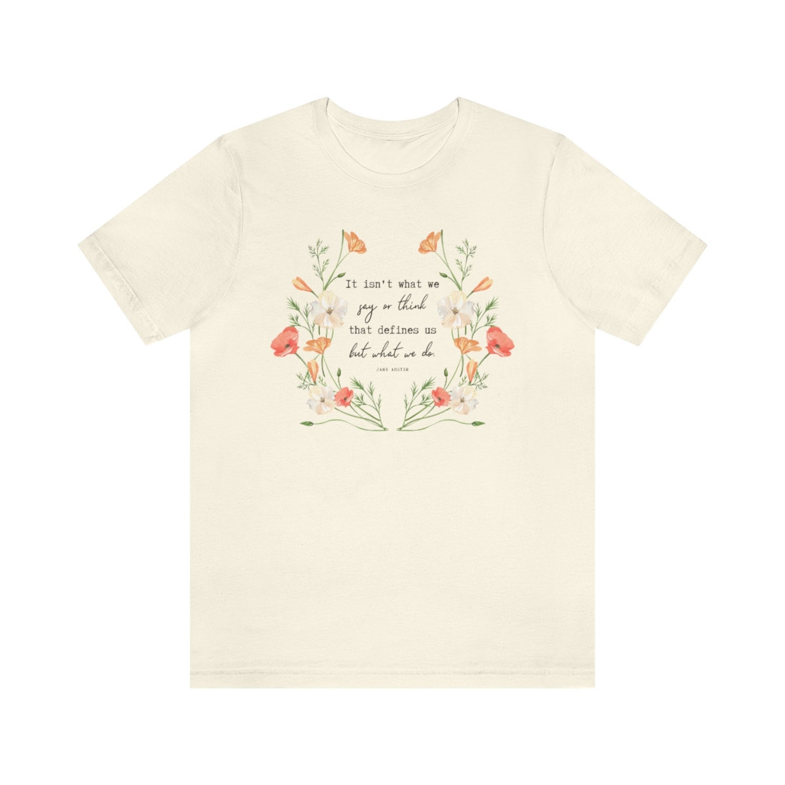 Jane Austen Quote Shirt, Jane Austen Gifts, Poetry Shirt, Jane Austen ...