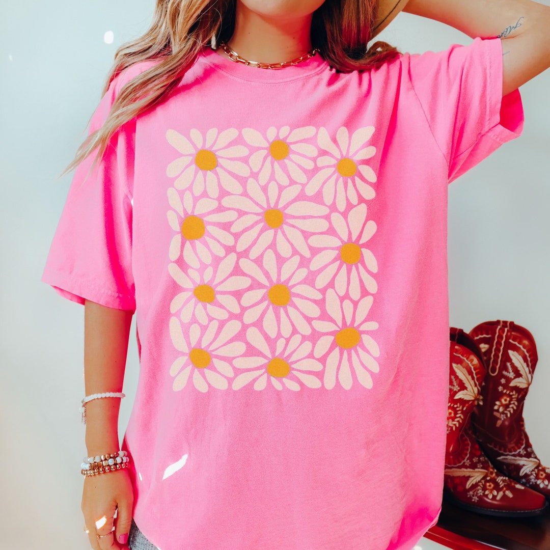 Botanical Floral Shirt, Boho Floral Shirt, Boho Comfort Colors Shirt ...