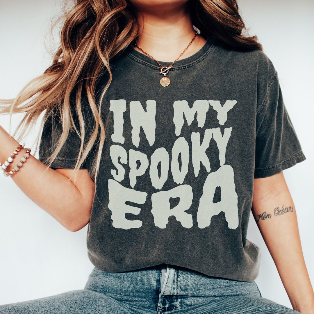 In My Spooky Era Shirt, Comfort Colors Halloween Shirts, Spooky Season ...