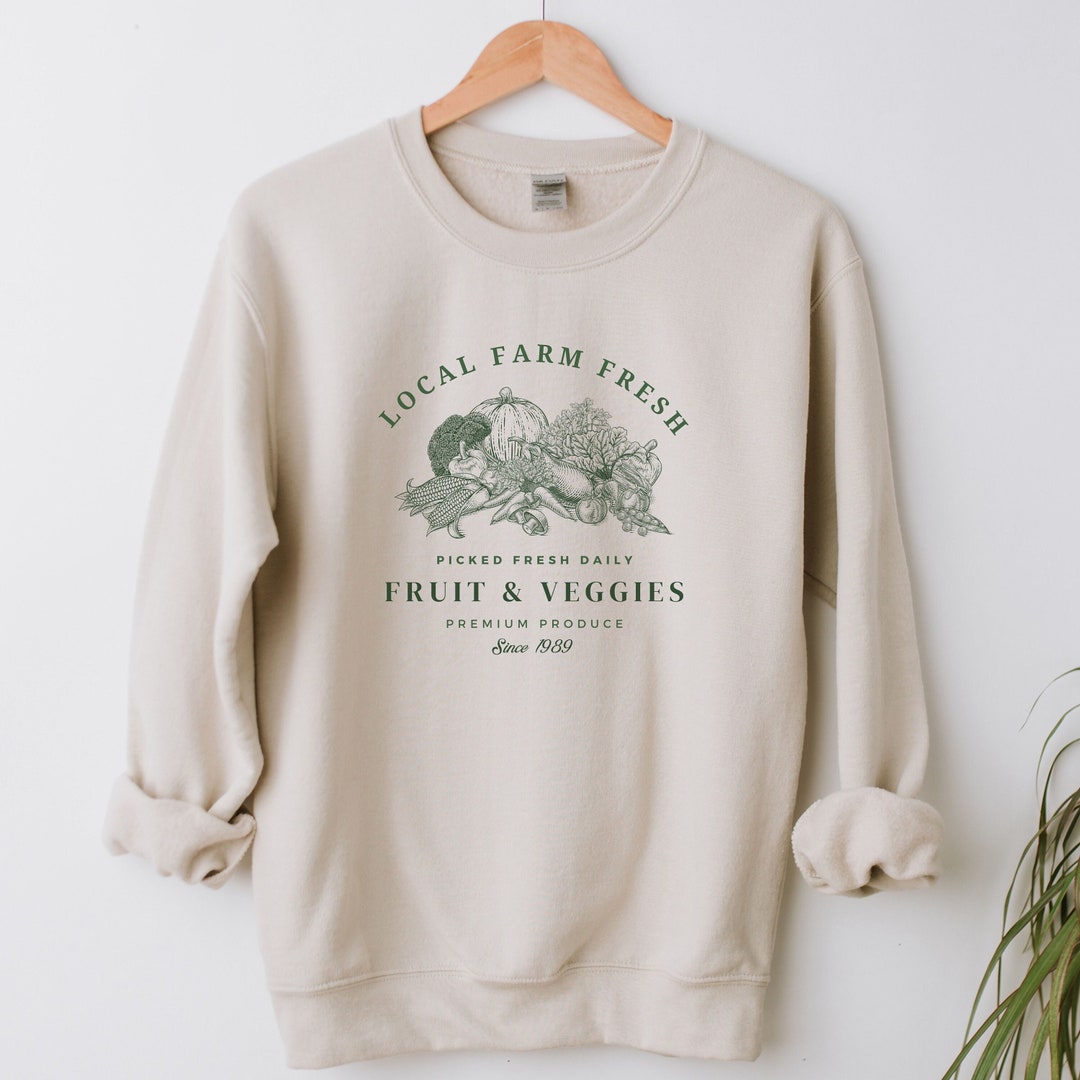 Cottagecore Sweatshirt,foodie Sweatshirt, Vegetable Sweatshirt ...