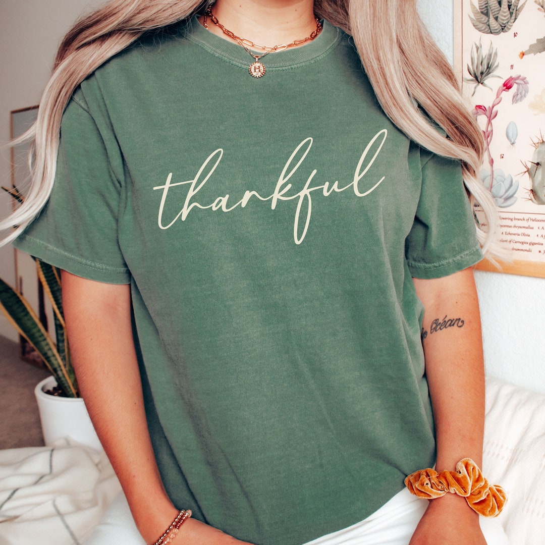 Thankful Shirt, Friendsgiving Shirt for Thankgiving, Fall Comfort ...
